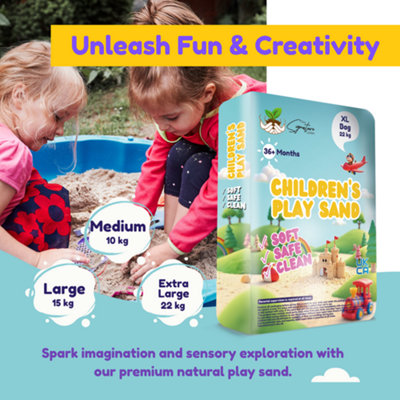 Extra Large Bag of Kids Play Sand x2 Bags by Laeto Summertime Days