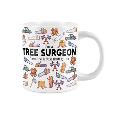 Extra Large Big Tree Surgeon Mug Fun Trades Gift - Jumbo White Coffee ...