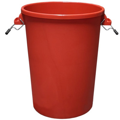 Extra Large Dustbin 80L with Clip Locking Lid Plastic Dustbin for Home ...