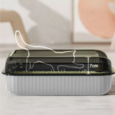 Extra Large High Sided Open Cat Litter Tray with Scoop - Deep Jumbo Loo ...