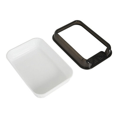 Extra Large High Sided Open Cat Litter Tray with Scoop - Deep Jumbo Loo ...