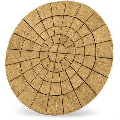 Extra Large Patio Circle Kit 'The Gawsworth' Barley 3.48m Diameter