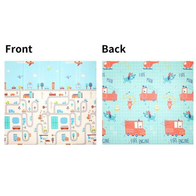 Extra Large Thick 2 Sided Baby Play Mat Kids Crawling Educational Soft ...