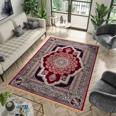 Extra Large Traditional Rugs Non Slip Hallway Runner Bedroom Living ...