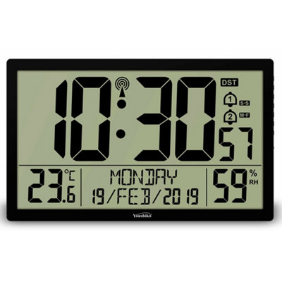 Extra Large XXXL Jumbo Radio Controlled Digital Wall Clock ( Official ...