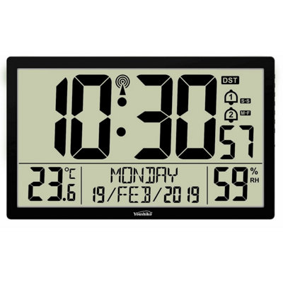Extra Large XXXL Jumbo Radio Controlled Digital Wall Clock ( Official ...