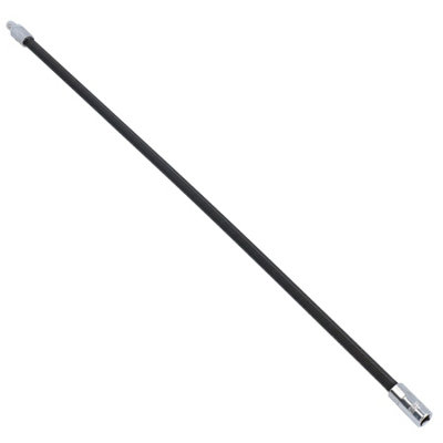 Extra Long 1/4" Dr Flexible Flexi Socket Hex Bit Holder Extension 450mm ...