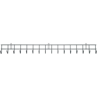 Extra-Long Tool Rack - Wall Mounted Garden Tool Holder with 16 Hooks ...
