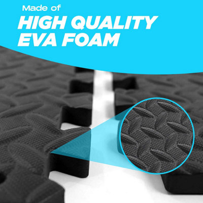 EXTRA THICK GYM FLOORING INTERLOCKING FLOOR MATS EVA SOFT FOAM MAT YOGA ...