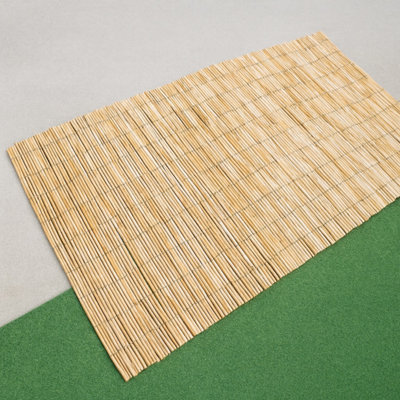 Extra Thick Natural Bamboo Reed FencePeeled Garden Screening Panels ...