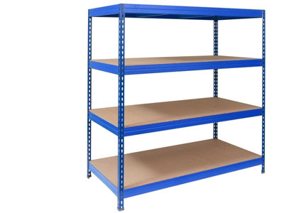 Extra Wide Heavy Duty Shelving Unit Boltless Garage Rack Storage System ...