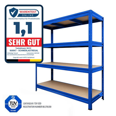 Extra Wide Heavy Duty Shelving Unit Boltless Garage Rack Storage System ...