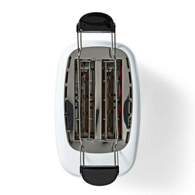 Extra-Wide Slot 2 Slice Toaster with Bun Warming Rack and Removable ...