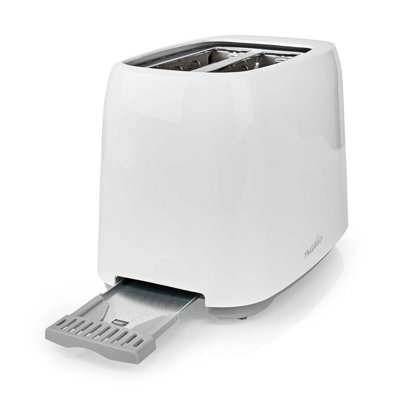 Extra-Wide Slot 2 Slice Toaster with Bun Warming Rack and Removable ...