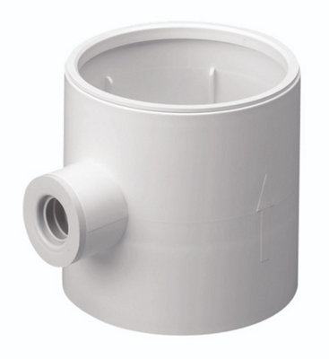 Extractor Fan Condensation Trap 100-110mm with Overflow Connection at B&Q
