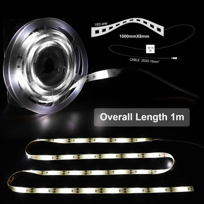Extrastar 1.7W LED Infrared Sensor Strip Light, 1M, Daylight