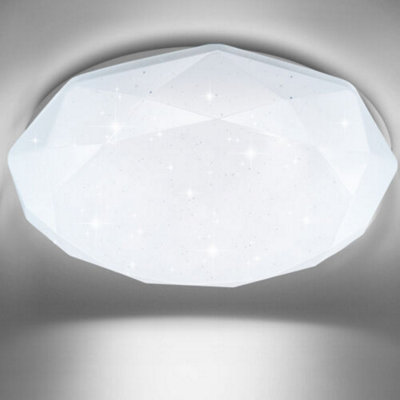 ExtraStar 12W 260mm LED Glitter Integrated Flush Ceiling Light, Daylight