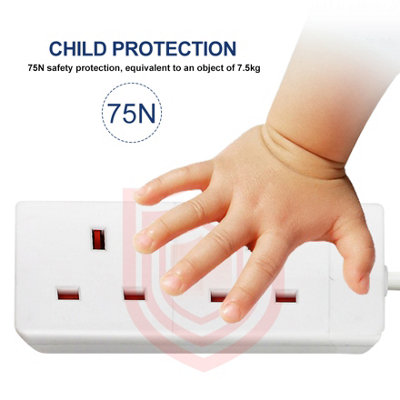 ExtraStar 2 Way Extension Leads 2M white 13A