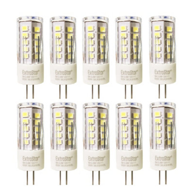 Extrastar 3.5W LED Mini Bulb G4, 6500K (pack of 10) | DIY at B&Q
