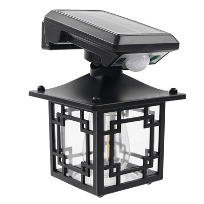 ExtraStar 3W Integrated LED Solar PIR Sensor Oriental Square Wall ...