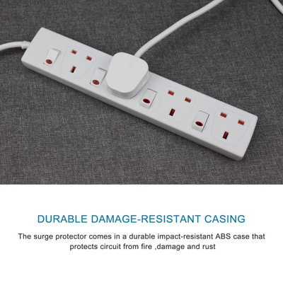 ExtraStar 4 Way Socket 13A, 1M, with Indicate Light, Individual ...