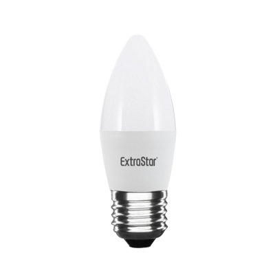 Extrastar 5W LED Candle Bulb E27, 6500K AC3727 | DIY at B&Q