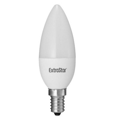 ExtraStar 6W LED Candle Bulb E14,6500K, Daylight