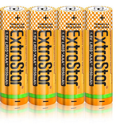 ExtraStar AA Alkaine Batteries, 1.5V, 4 pieces
