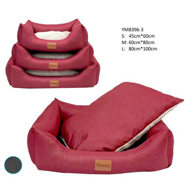 ExtraStar DOG BED Red Double-Sided Internal Cushion Large