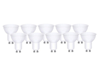 ExtraStar GU10 4W LED Light bulb WARM WHITE(pack of 10) | DIY at B&Q