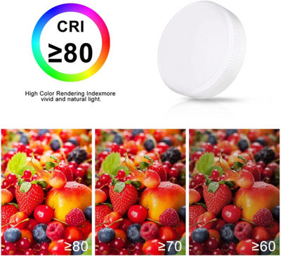 ExtraStar GX53 LED Bulb 9W warm white 3000K Under Cabinet Cupboard Lighting