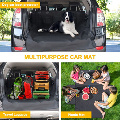 ExtraStar Heavy Duty Pet Car Boot Liner for Dogs and Cats, 180x107cm, Black