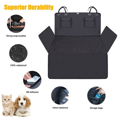 ExtraStar Heavy Duty Pet Car Boot Liner for Dogs and Cats, 180x107cm, Black