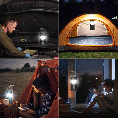 Extrastar LED Portable Camping Torch Battery Operated Lantern Night ...