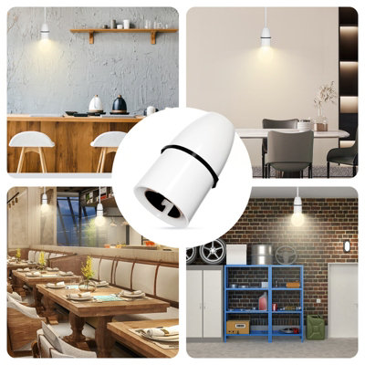 ExtraStar White Bayonet Cap (B22) Lampholder