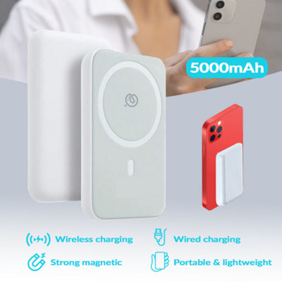 ExtraStar Wireless Charging Power Bank 5000 mAh with Magnetic Attachment