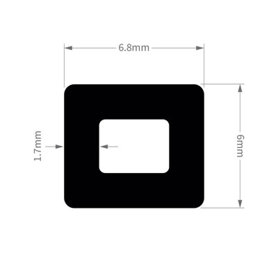 ExtrudaSeal Bifold Door Square Gasket (AB611) - 5m