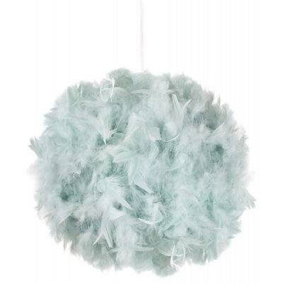 EYE-CATCHING AND MODERN SMALL DUCK EGG FEATHER DECORATED PENDANT ...