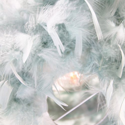 EYE-CATCHING AND MODERN SMALL DUCK EGG FEATHER DECORATED PENDANT ...