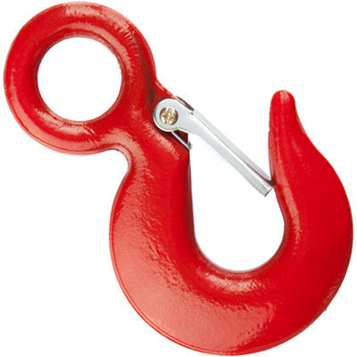 Eye Hook ( Load: 1000kg ) with Safety Catch ( Pack of: 10 ) Heavy Duty ...