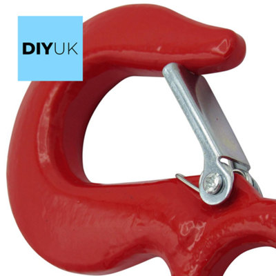 Eye Hook ( Load: 2000kg ) with Safety Catch ( Pack of: 1 ) Heavy Duty ...