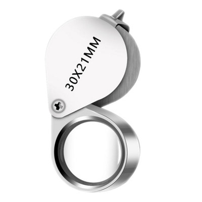 Eye Loupe, 30x Magnifying Glass, Handheld Magnifier Jewelry Loupe