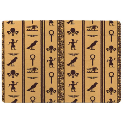Eye Of Horus Pharaoh Flowers Pyramid Bird Ankh Special Soft Home Rug