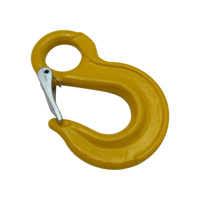 Eye Sling Hook with Latch 7/8MM Grade 8 (G80 2 Ton Safety Catch Chain ...