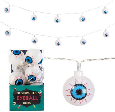 Eyeball String Lights - 10 Eyeball Led Lights on a String - Pack of 4