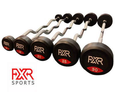 EZ Round Rubber Barbell 10 - 30KG Full Set