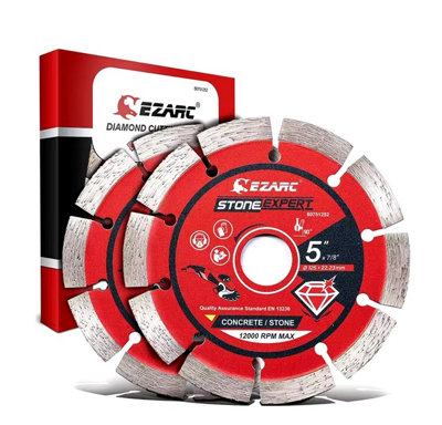 EZARC diamond blade disc 125mm for concrete bricks granite masonry, 2pack