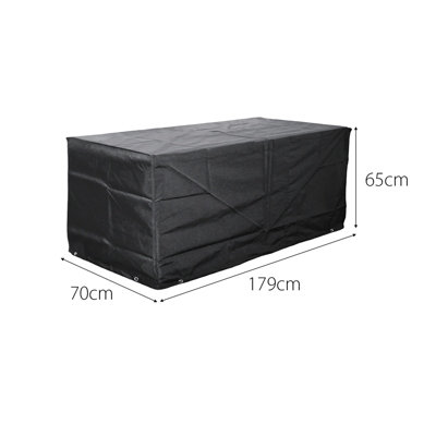 EZBreathe Malta 10 Seat Furniture Set Cover in Black