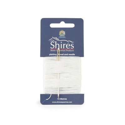 Ezi-Groom Horse Plaiting Thread White (One Size)