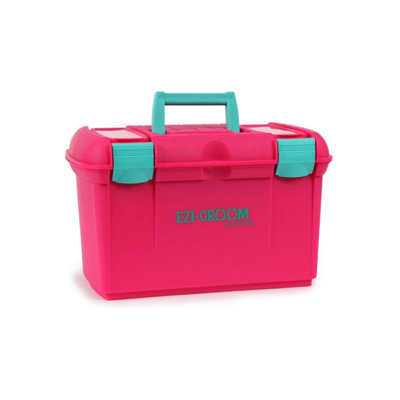 Ezi-Groom Two Tone Horse Tack Storage Box Bright Pink (One Size) | DIY ...